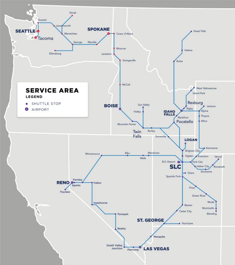 Route Map - Salt Lake Express